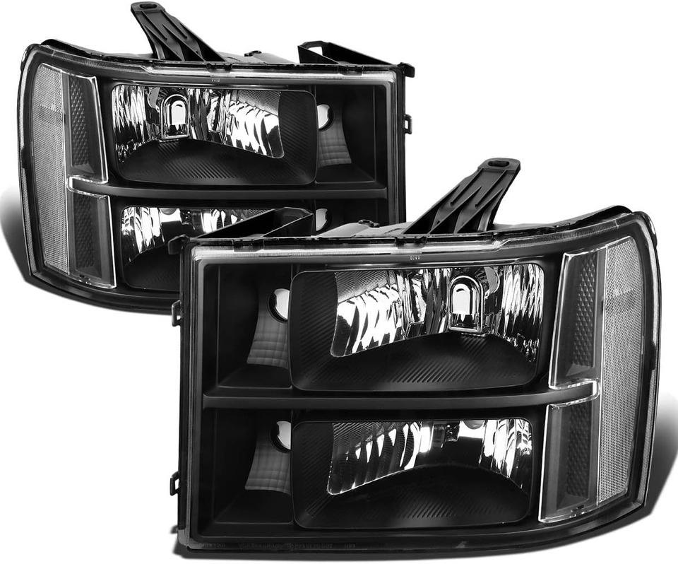 Halogen Headlights Assembly Headlights Kit Compatible with 2007-2013 ...