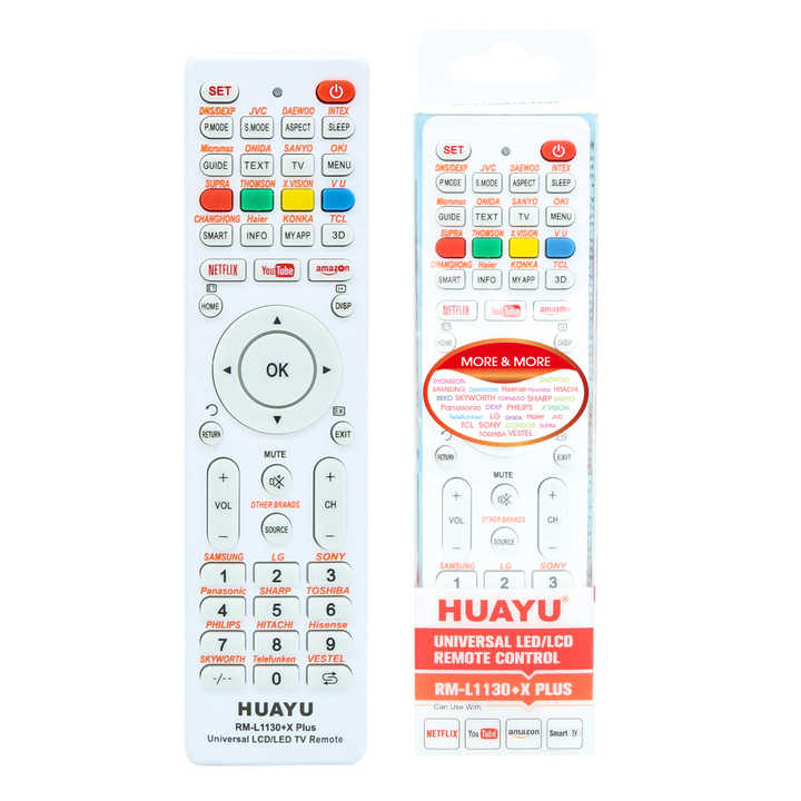 HUAYU Universal Replacement Remote Control for Smart TV with Netflix ...