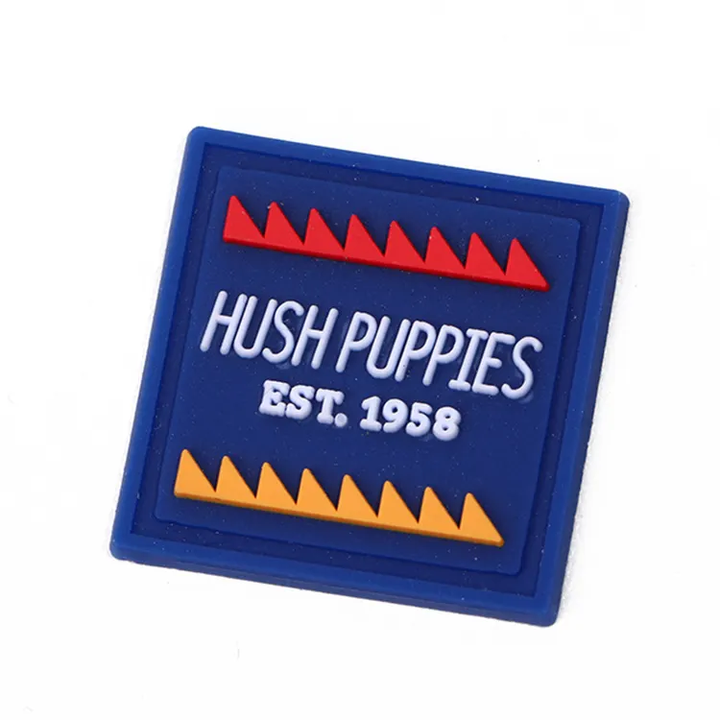 Custom Logo 3D Embossed TPU PVC Label Rubber Flock Silicone Iron-on ...