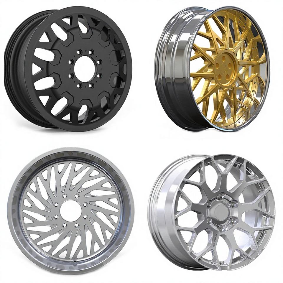 Concave Chrome 2/3 Piece 22 24 26 Inch Drawing Forged Alloy Wheels 26 ...