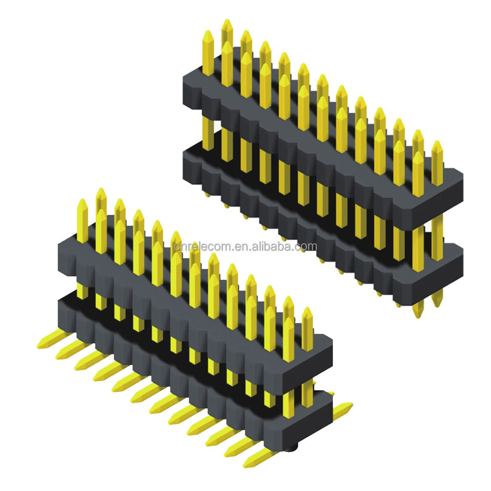 Pitch 1.0mm Dual Row Pin Headers SMT Type with Post| Alibaba.com
