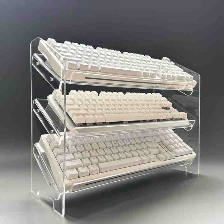 Customized 5-Tier Acrylic Keyboard Display Rack Multilayer Organizer ...
