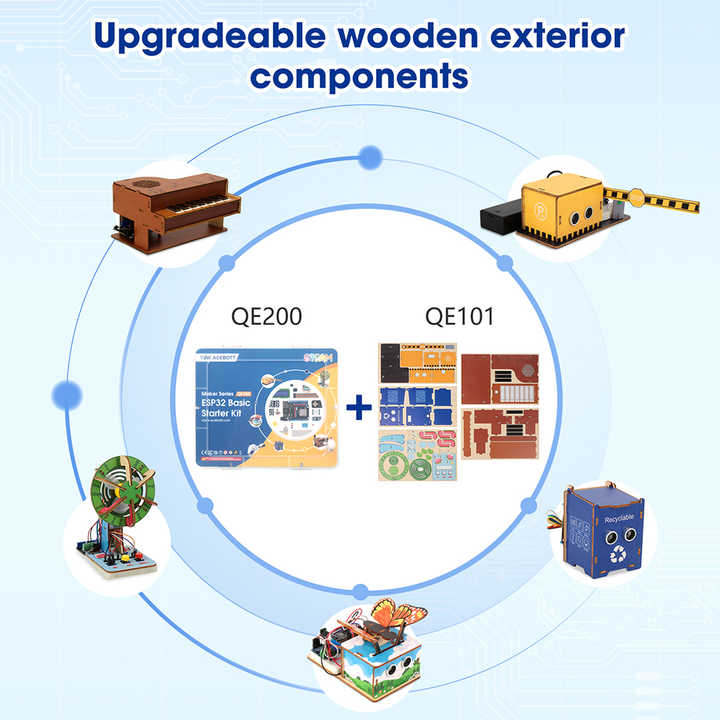 ACEBOTT New Stem Education DIY Programmable With Tutorial 29 Comptnents ...