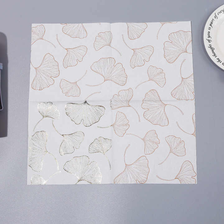 Hot-stamping Foil Leaf Pattern Facial Tissue Beautifully Colored ...