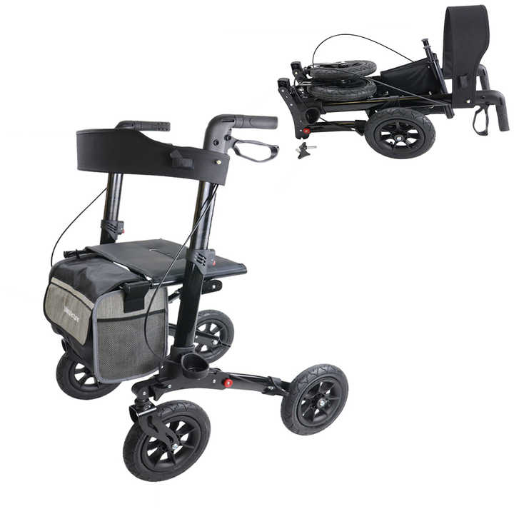 Aluminum Outdoor Rollator Walker - Durable & Lightweight