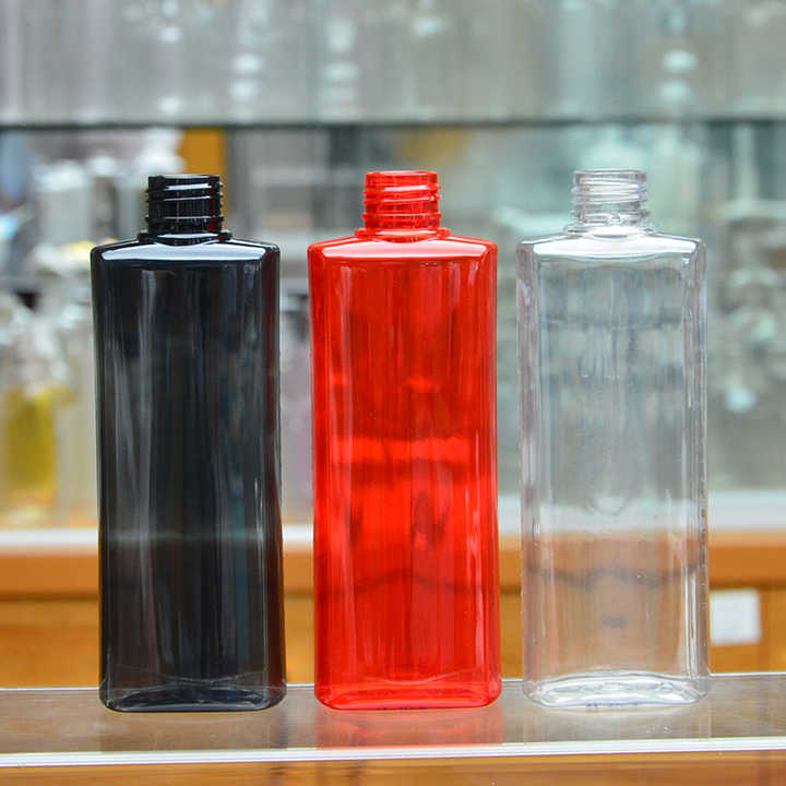 220ml 440ml Rectangular Plastic Bottle with Pump, PET Squeezable ...