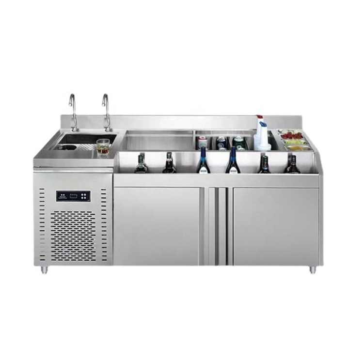 Mobile Bartending bar Service Station Cocktail Workstation Stainless ...