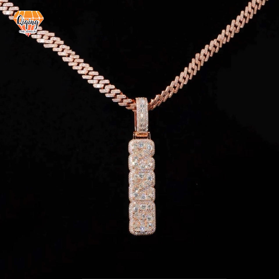 Fashion Iced Out Bling VVS Moissanite Fancy Cut Diamond Mosaic Set ...