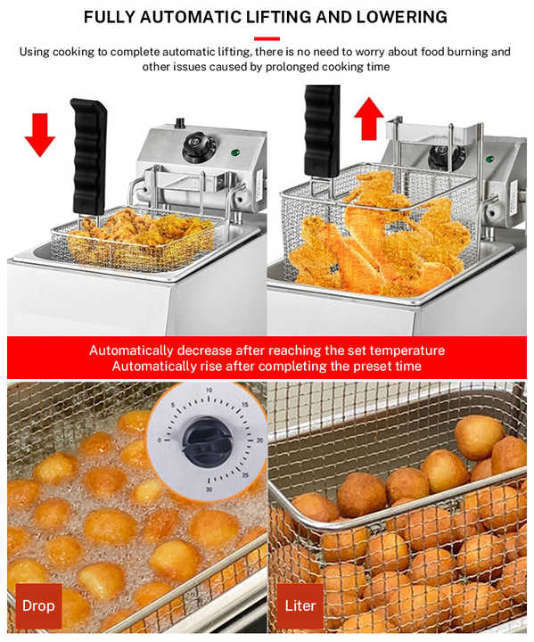 Automatic Lifting Fryer - Efficient Deep Frying Solutions