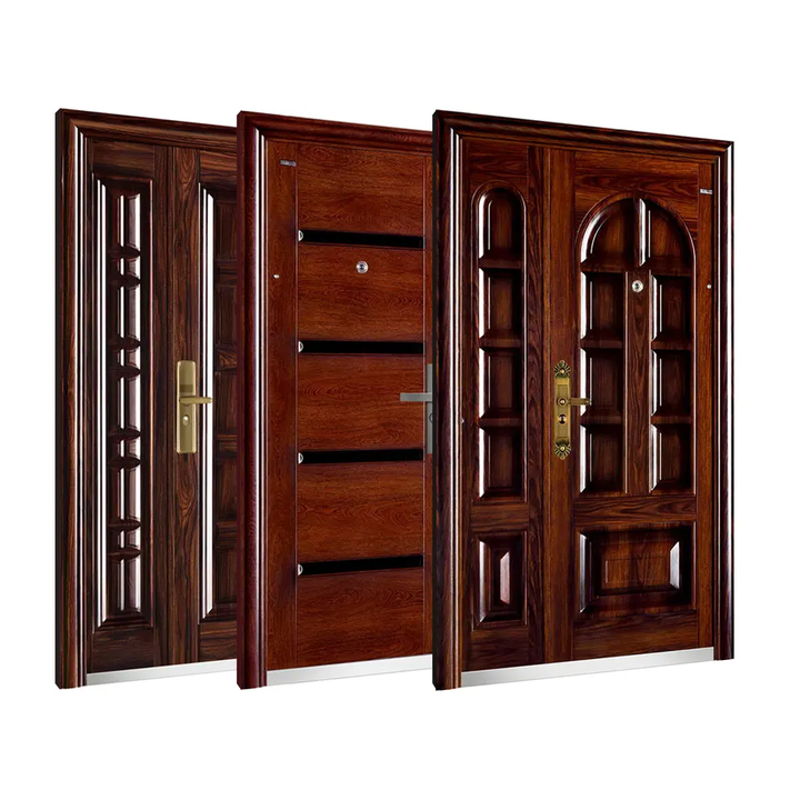 Security Exterior Steel Metal Doors Stainless Steel Security Entry Door ...