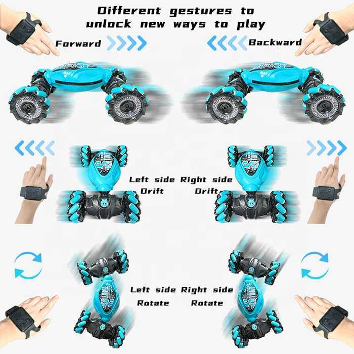2.4ghz Kids Toys Carro De Juguete Auto Gesture Sensing RC Stunt Car 360 Hand Remote Control Car ...