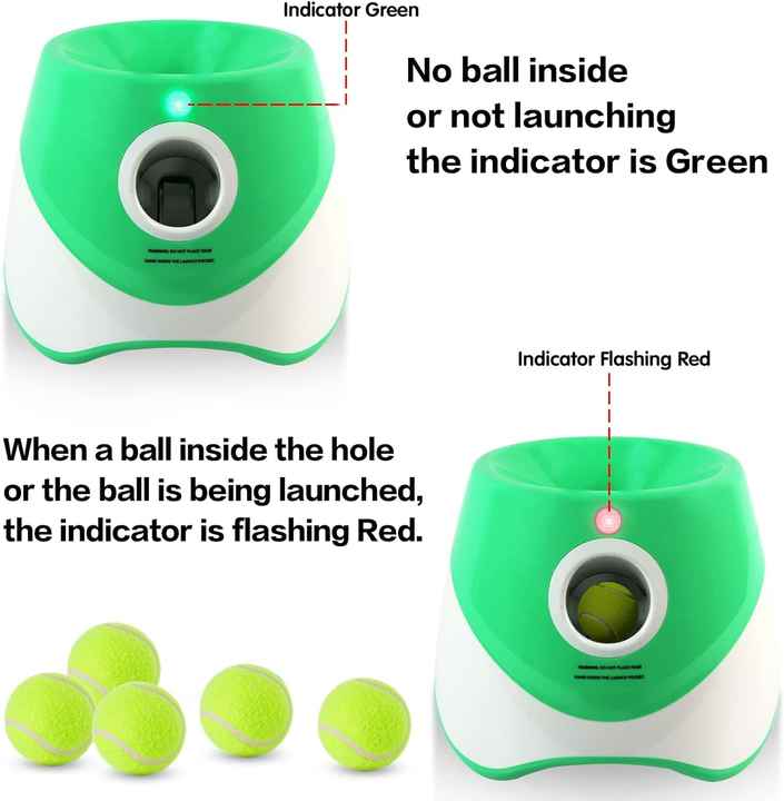 Automatic Ball Thrower For Dogs Indoor/outdoor Small Dog Ball Launcher ...