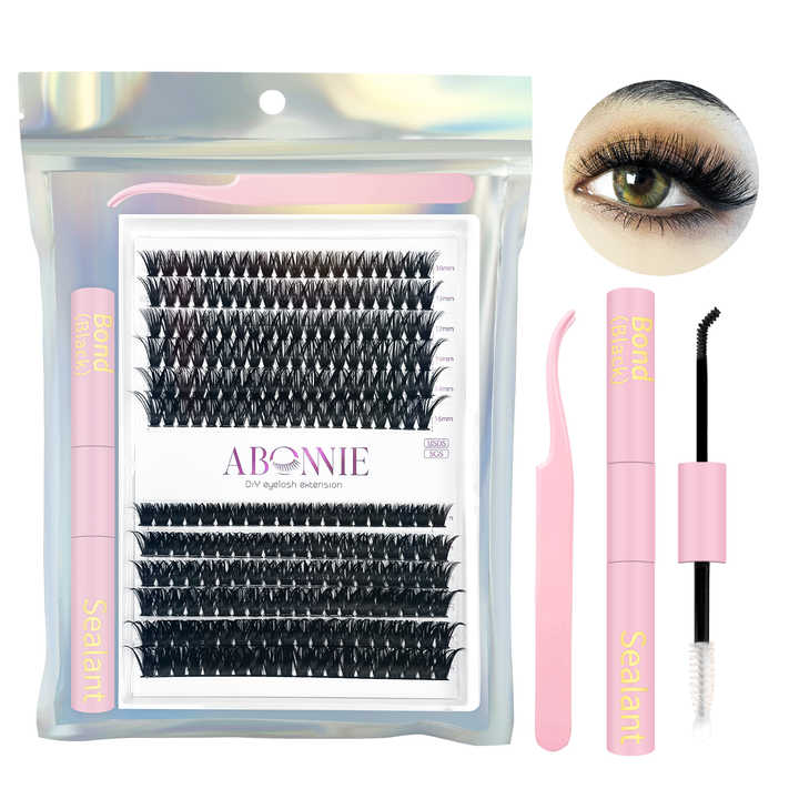 Abonnie Custom Logo Cluster Lashes Kit - Wholesale Eyelash Extensions