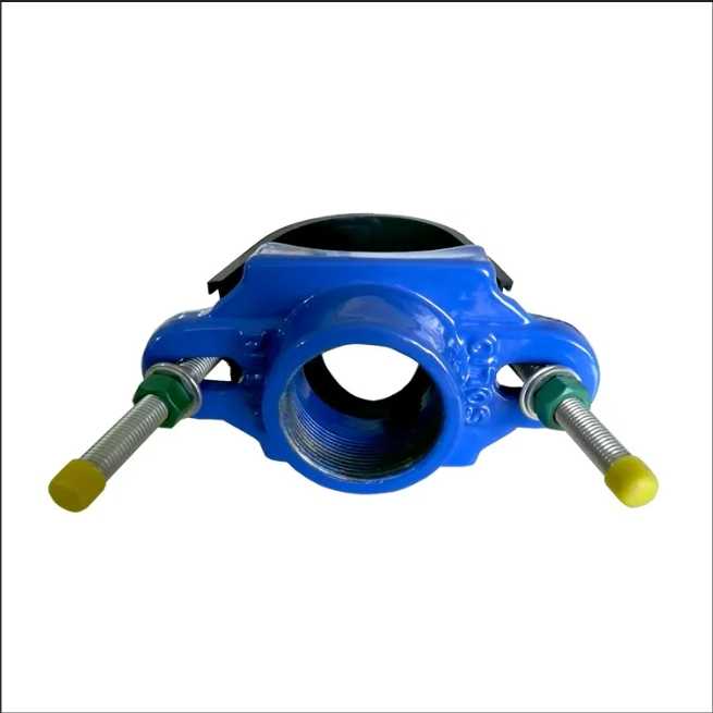 Ductile Iron Low Pressure Tapping Saddle Clamp for HDPE PE PVC Pipes ...