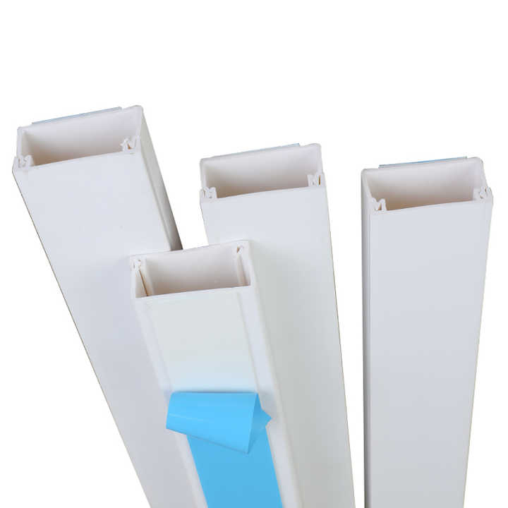 Cable Trunking ENVA Self-Adhesive - White PVC Wire Tidy Channel To Hide ...