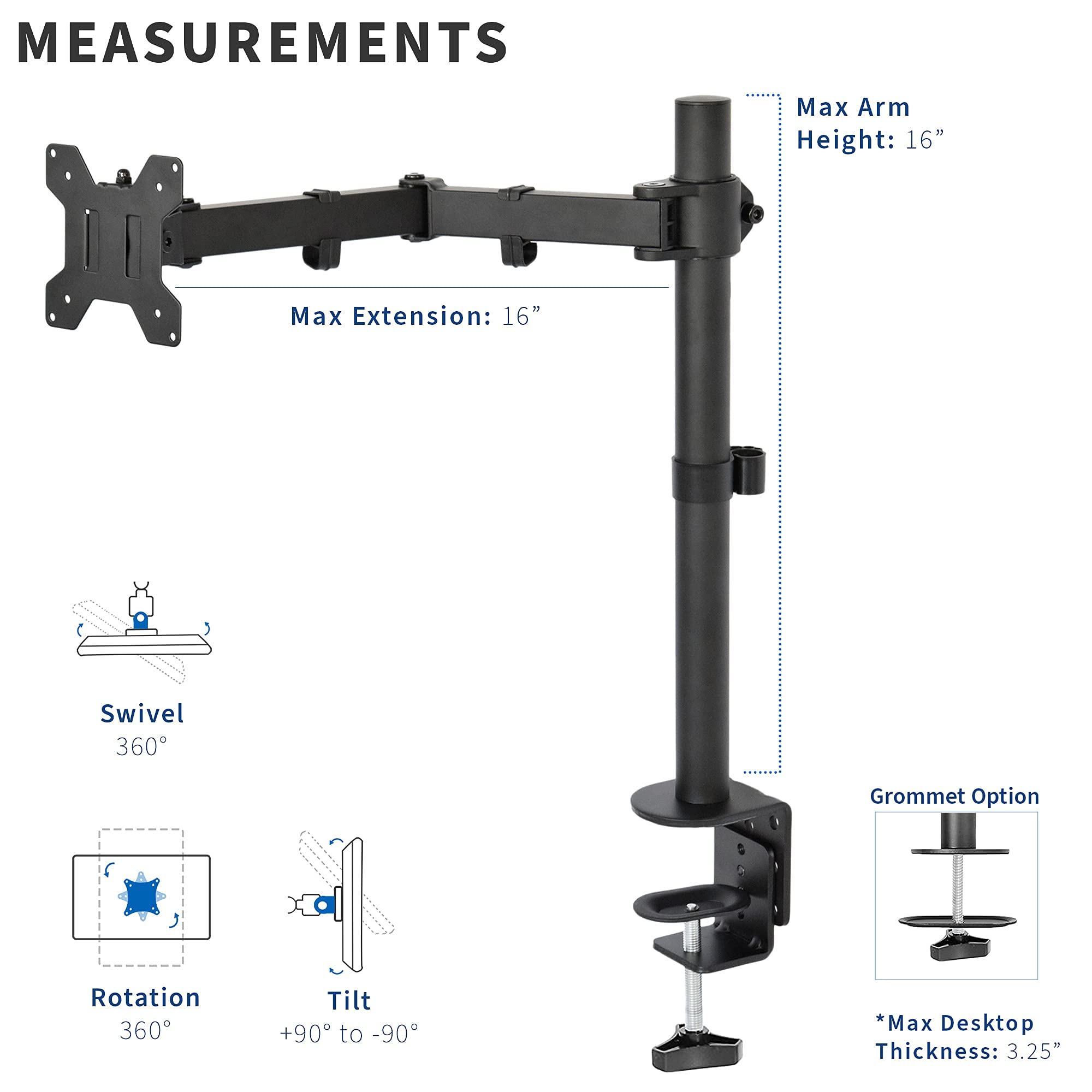 Versatile Monitor Arms - Optimize Your Workspace Setup