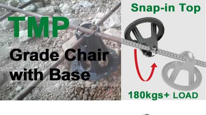 Durable Plastic Rebar Chairs for Concrete Construction