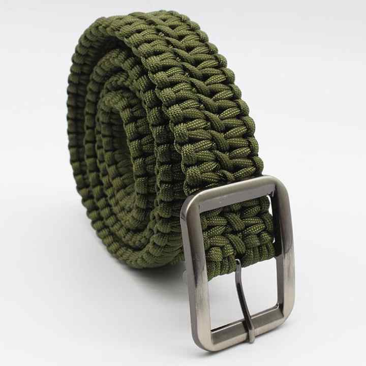 Tactical Outdoor Survival 550 Paracord Belt With Stainless Steel Buckle ...