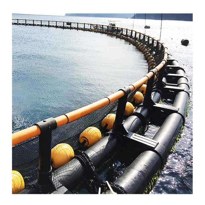 Aquaculture Floating HDPE Bracket Pipe Fish Farming Pipe Cage Fish HDPE ...