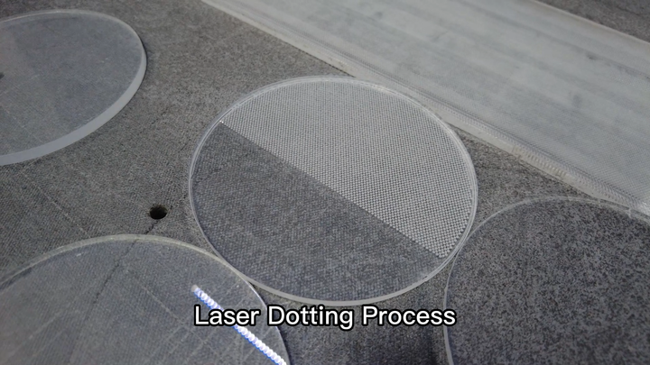 Kunxin Optical PMMA Transparent Edge Lit Acrylic Panel Led Dotted ...