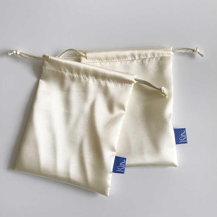 Custom Recyclable Satin Drawstring Gift Bags Small Accessory Dust ...