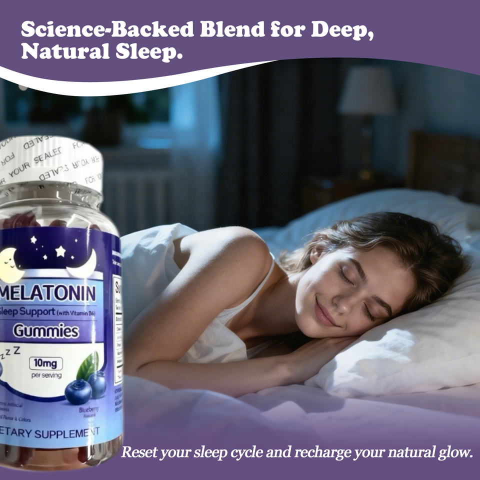 Private Label Sleep Melatonin Gummies Vegan Supplements Gummy Candy ...