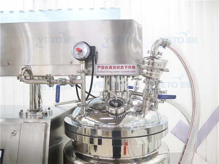 Automatic Vacuum Emulsifier Hydraulic Lifting Cream Gel Homogenizing Mixing Machine for ...