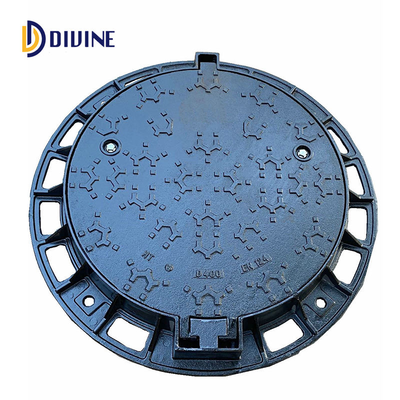 Divine Cast Iron Manhole Cover and Frame, EN124-D400 Septic Tank Lid ...