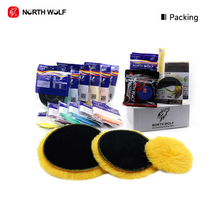 North Wolf 6 Inch Wool Buffing Polishing Pads Quality Wool Wheel and ...