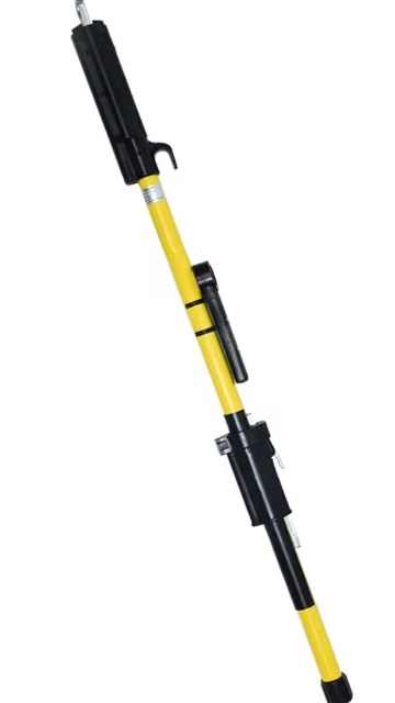 2m 35kv High Voltage Insulated Fiberglass Clamp Stick Shotgun Hot Stick ...