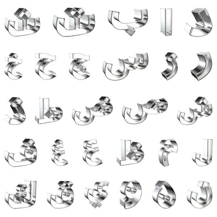 2026 Arabic Alphabet Cookie Cutter Cake Cutter Arabic Letter Cookie ...