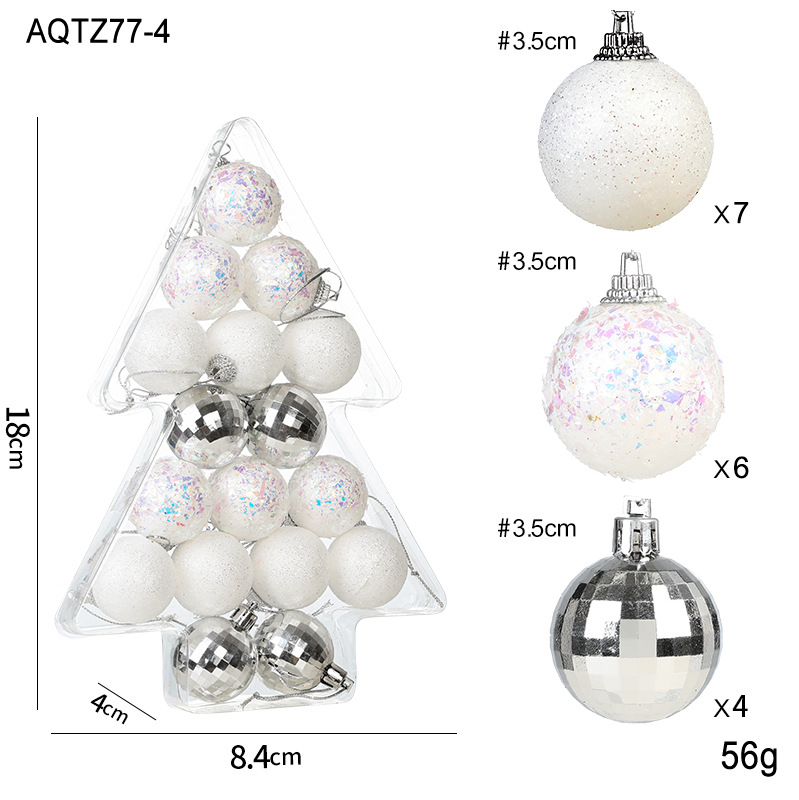 Hanging Christmas Balls Set Navidad Decor Christmas Balls Xmas Ornament ...