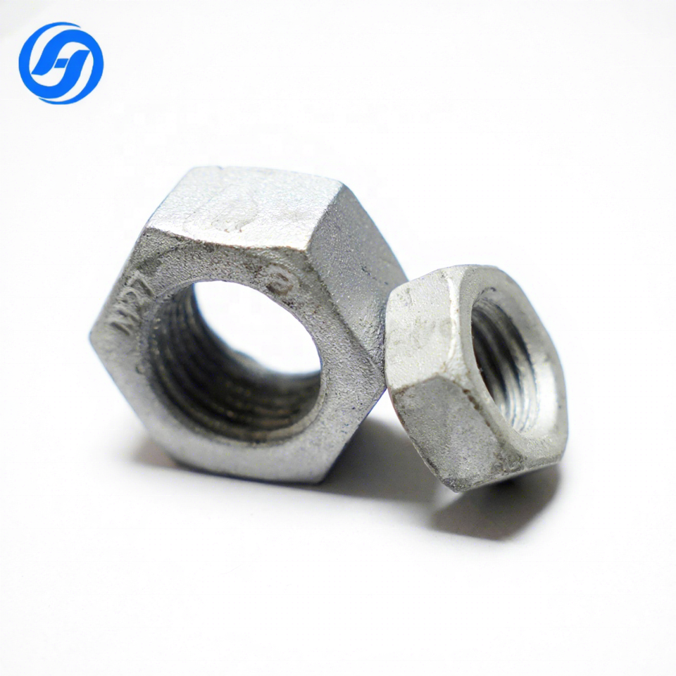 Heavy Duty Industrial Grade JIS M3 Hot-Dip Galvanized Steel Hex Nuts ...