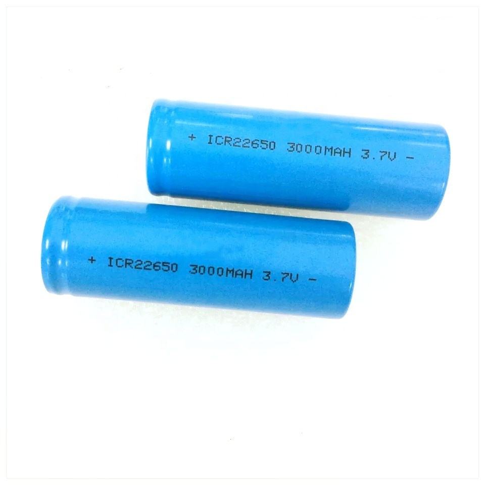 3.7V 3000mAh 22650 Rechargeable Cylindrical Lithium Ion Battery 3.7V ...