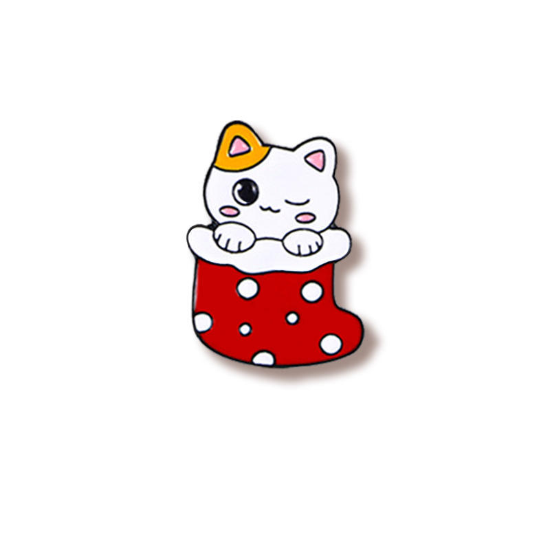 Cute Christmas for Enamel Pin-Customizable Metal Zinc Brooch & Badge ...