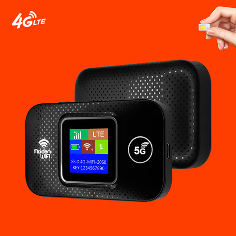 DNXT 4G Pocket Wifi - Portable, Unlocked Router with SIM
