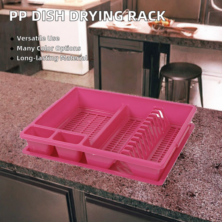Kitchen Ware Virgin PP Dish Drying Rack Single-Tier Standing Plate ...
