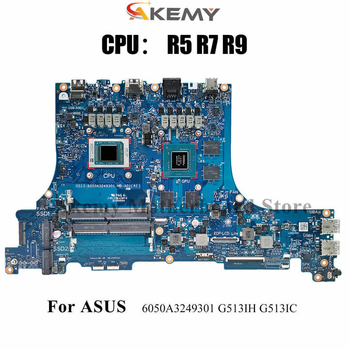 6050A3249301 Laptop Motherboard for ASUS ROG Strix G15 G513I G513IH ...