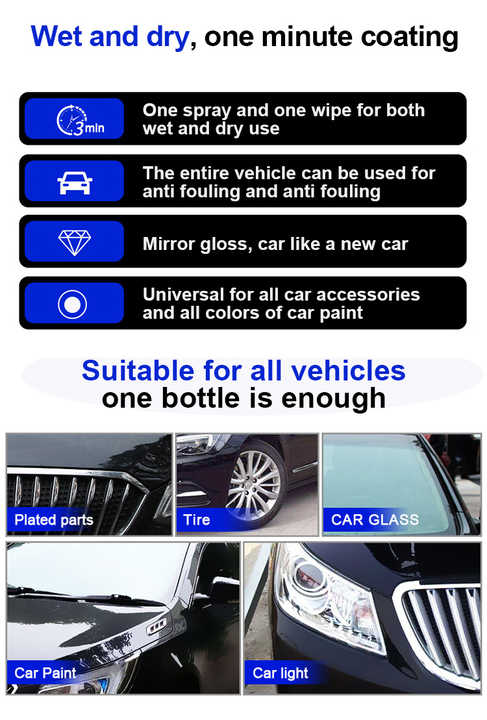 200ml H9 OGAS Car Polish Auto Liquid Ceramic Coat Nano Ceramic Coating ...