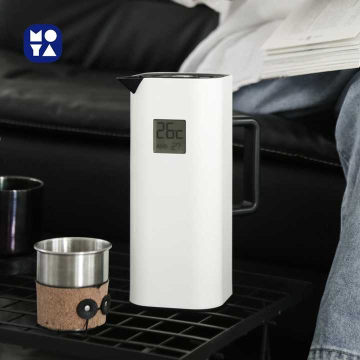 MOYA MY0896 1.0L Stainless Steel Vacuum Kettle Temperature Display ...