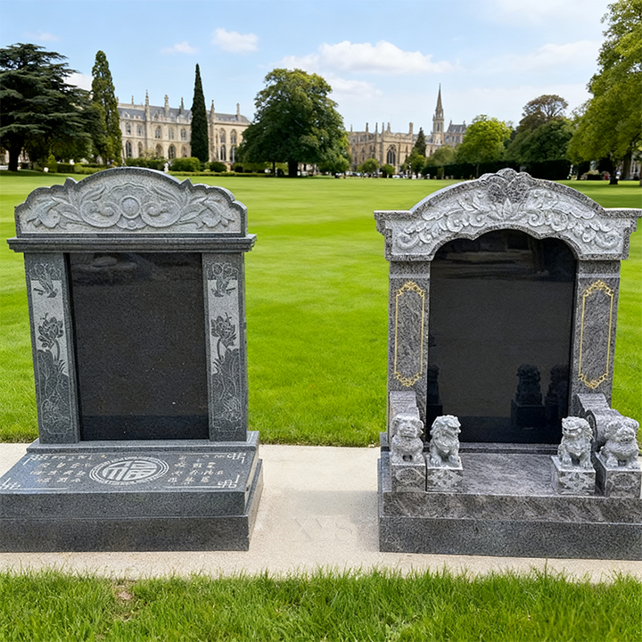 Xinyesheng Traditional American Design Natural Stone Upright Headstone ...