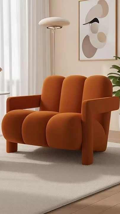 New Modern Eco-Friendly Durable Satin Finish Sofa Chair for Apartment ...
