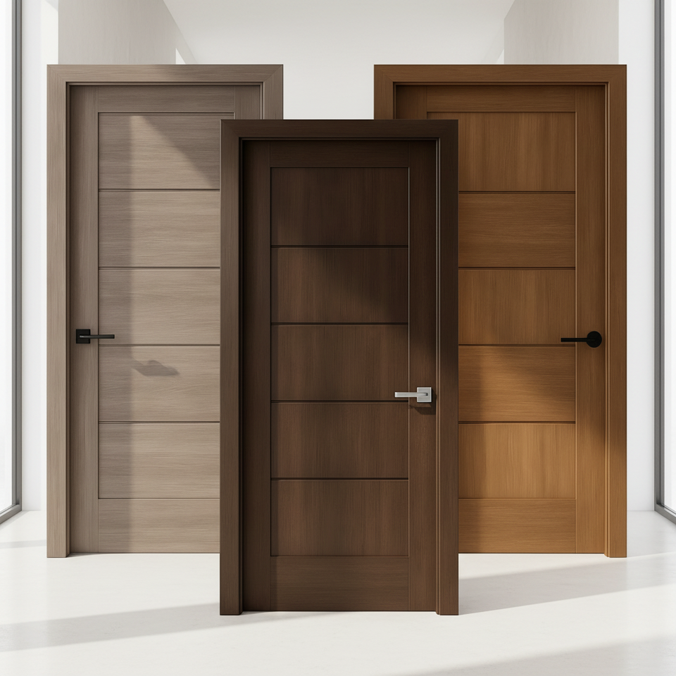 Modern Design Customized Waterproof MDF Interior Doors for Houses Wood ...