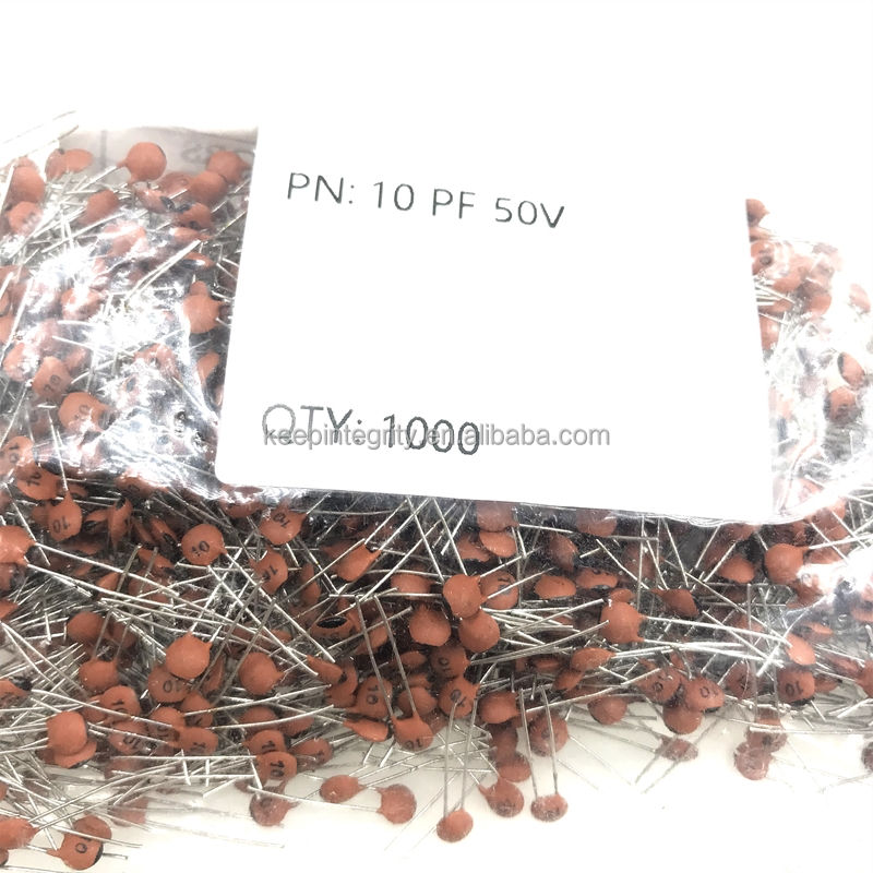 High quality BOM Ceramic Disc Capacitor 50v 0.5pF 10pF 12pF 15pF 18pF ...