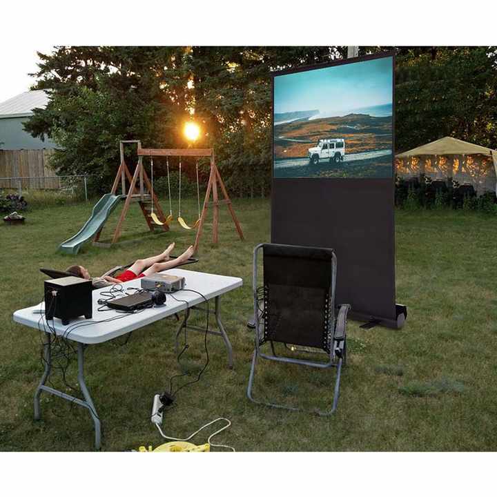 XJK Floor Rising Projector Screen - 120 Inch, 16:9