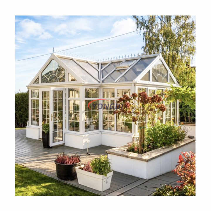 Modular Sliding Aluminum Frame Door with Tempered Glass