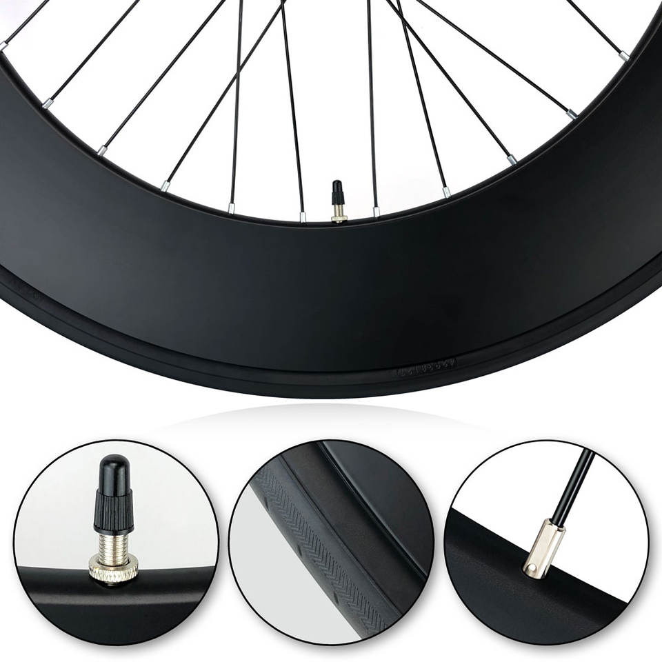 700C Fixed Gear Bicycle Wheelset with 90mm Alloy Rims & Disc Brake ...
