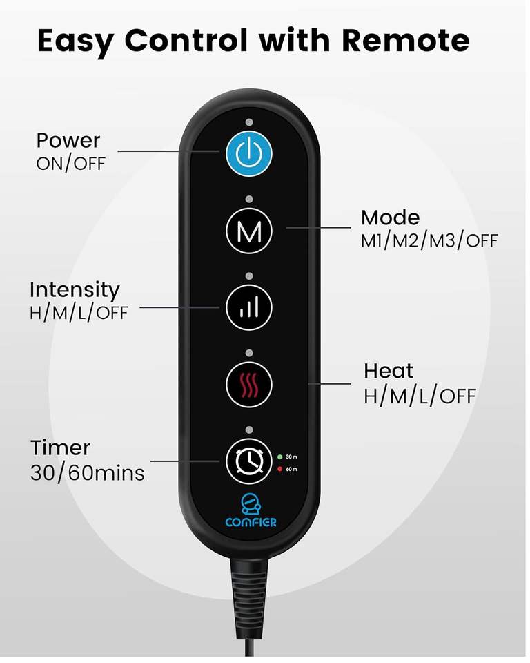 COMFIER Heating Pad with Massager for Back Pain| Alibaba.com