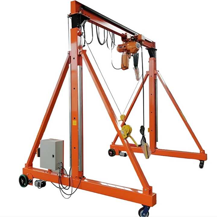 500KG 1000KG 3000KG Portable Gantry Crane with Chain Hoist Lifting Small Gantry Crane Light ...