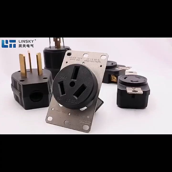 Shanghai Linsky NEMA Plug 20A 250V - Reliable Industrial Electrical Plug